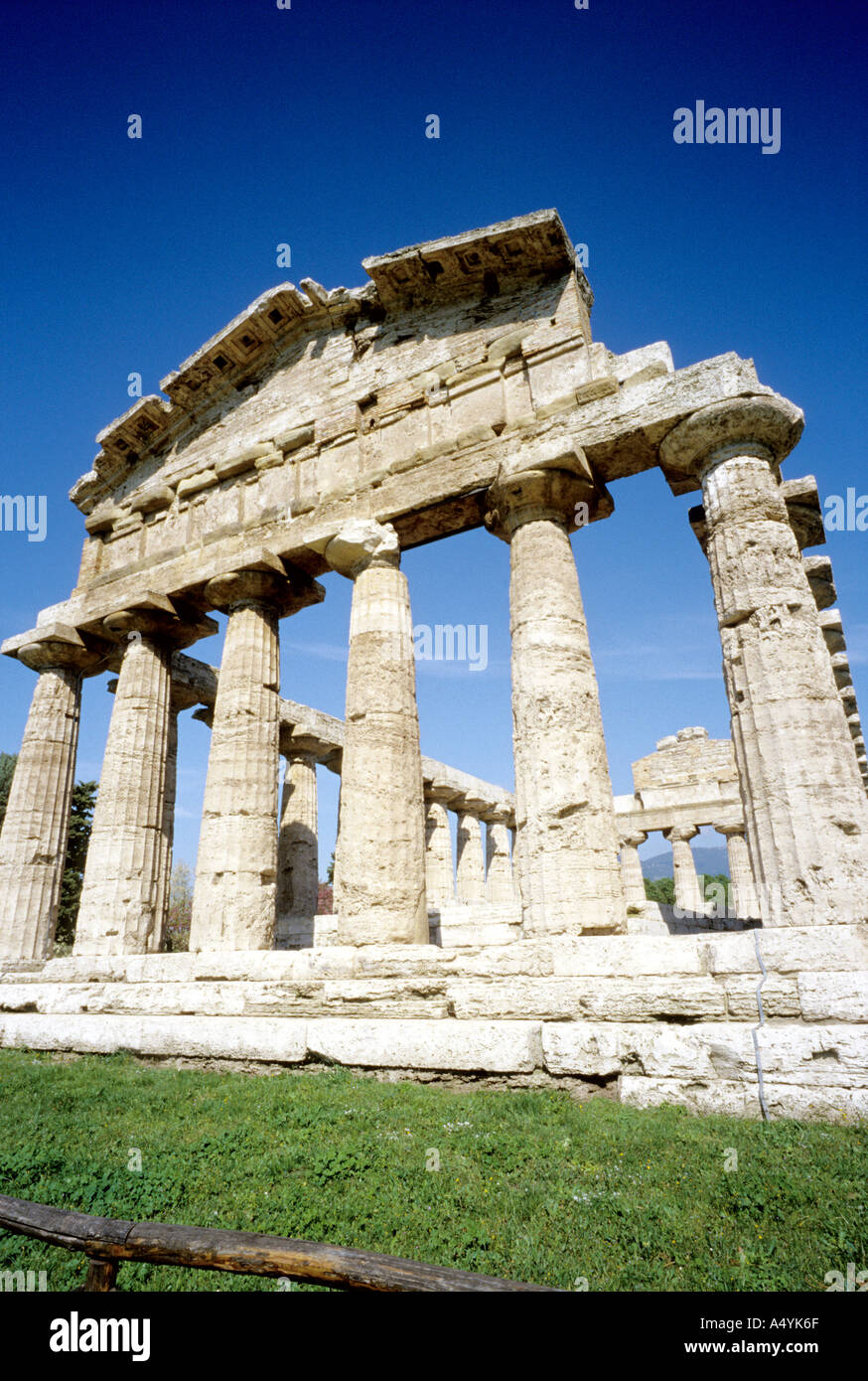 Italy Campania Paestum Temple of Ceres Stock Photo - Alamy
