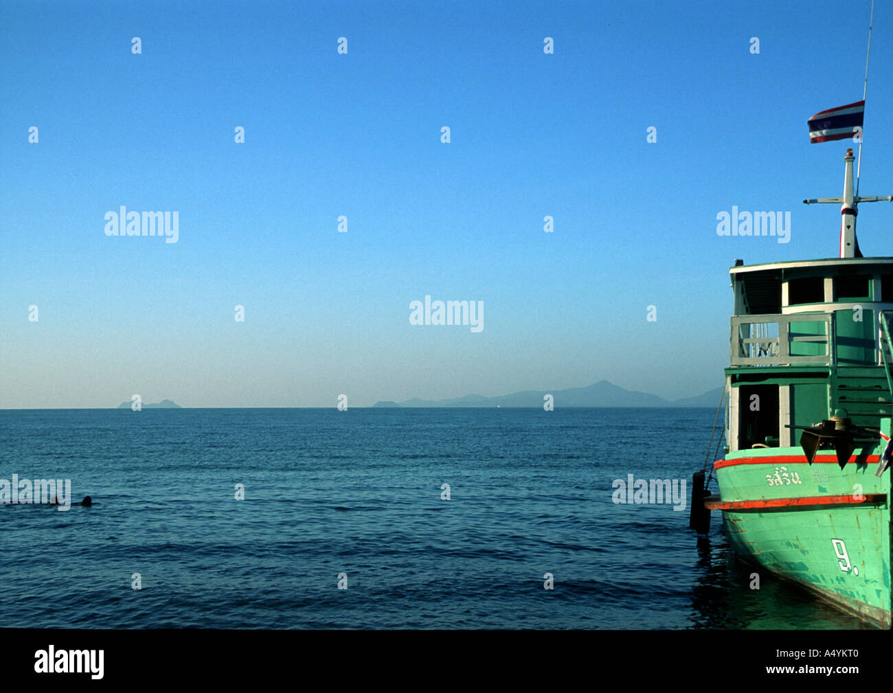 Ship sea green, blue Stock Photo - Alamy