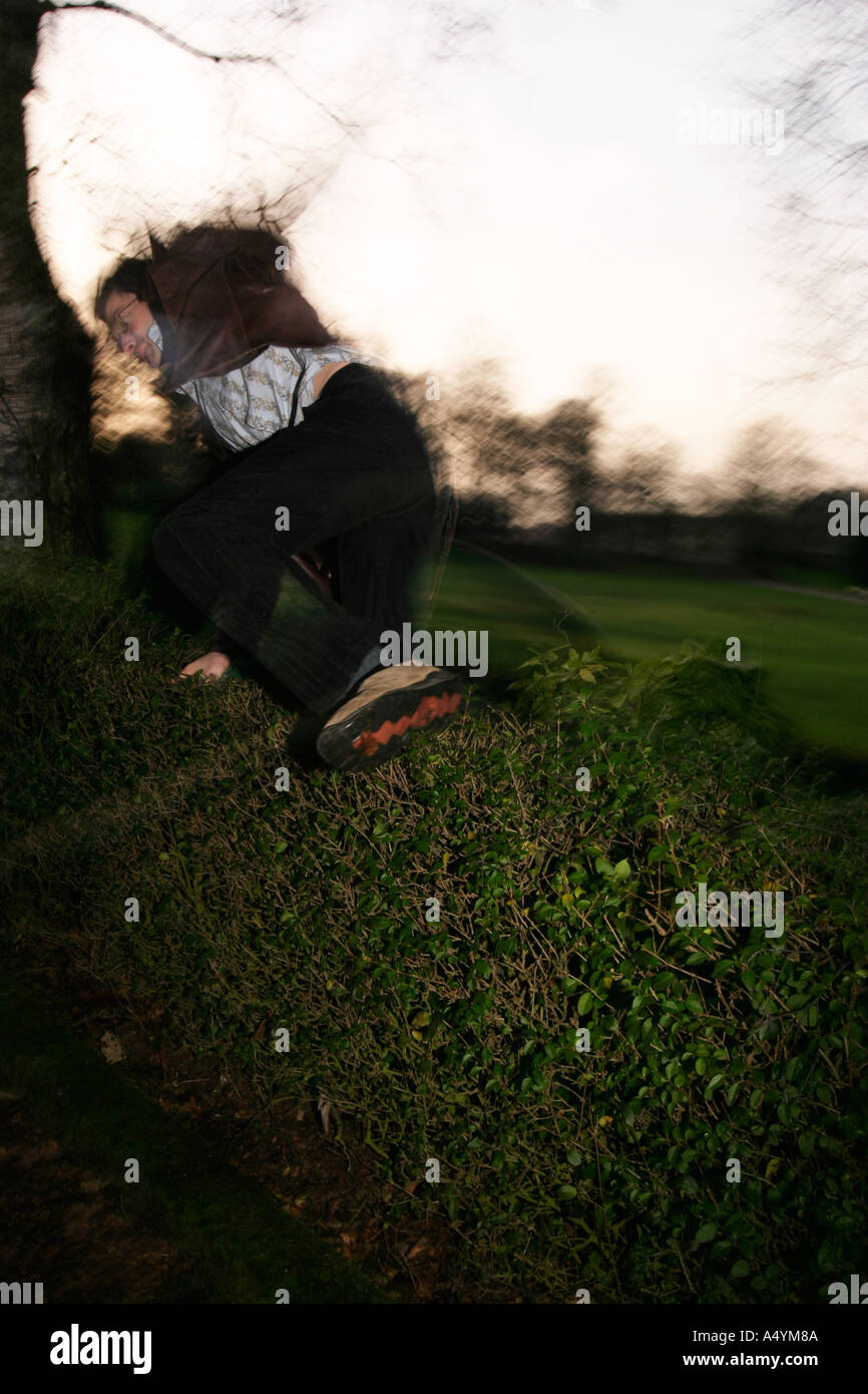 Jumping back in fright hi-res stock photography and images - Alamy