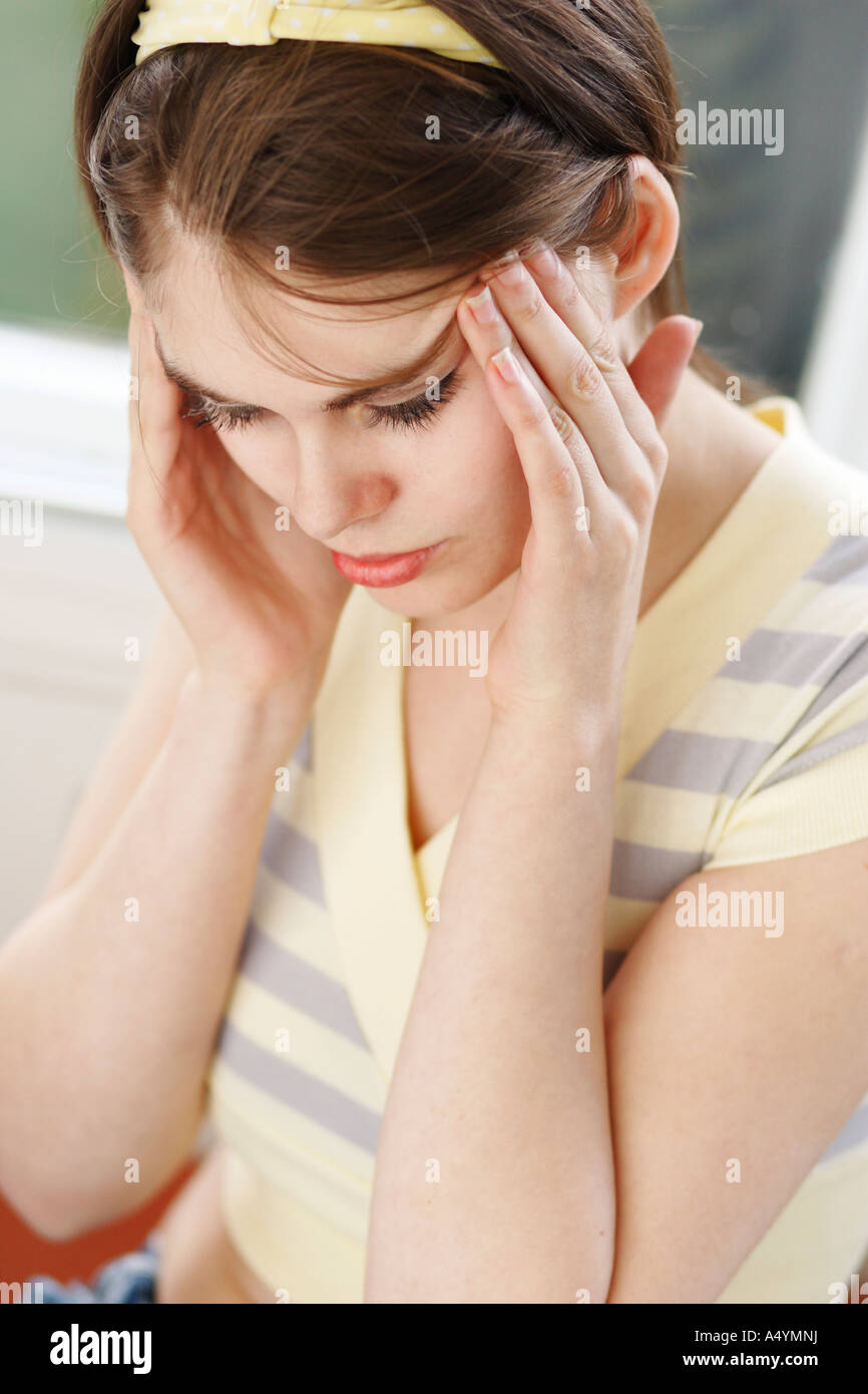 Stressed teen girls hi-res stock photography and images - Alamy
