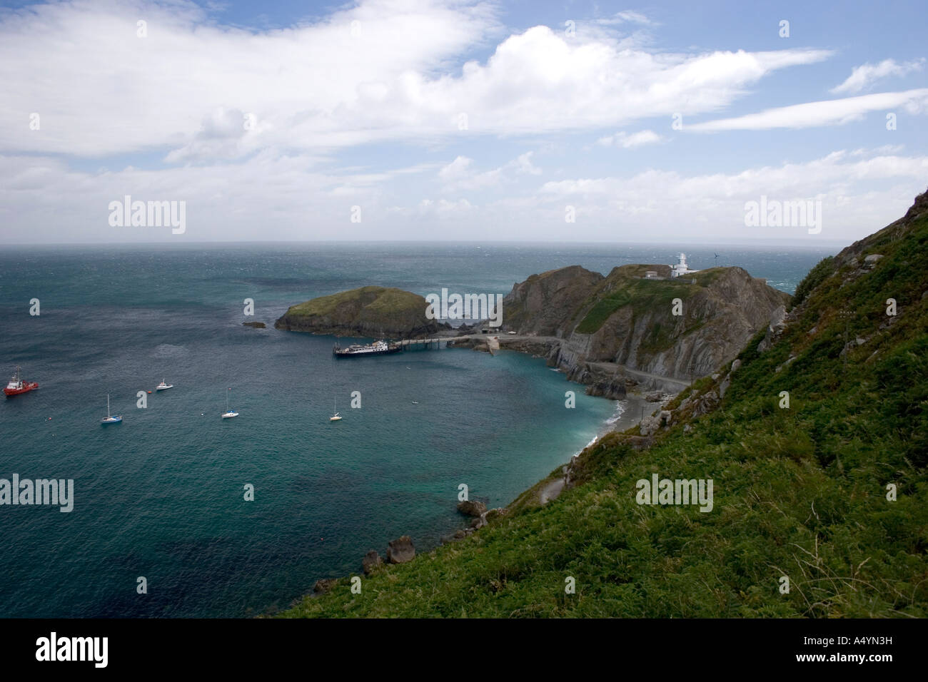 View from Lundy Island Stock Photo - Alamy