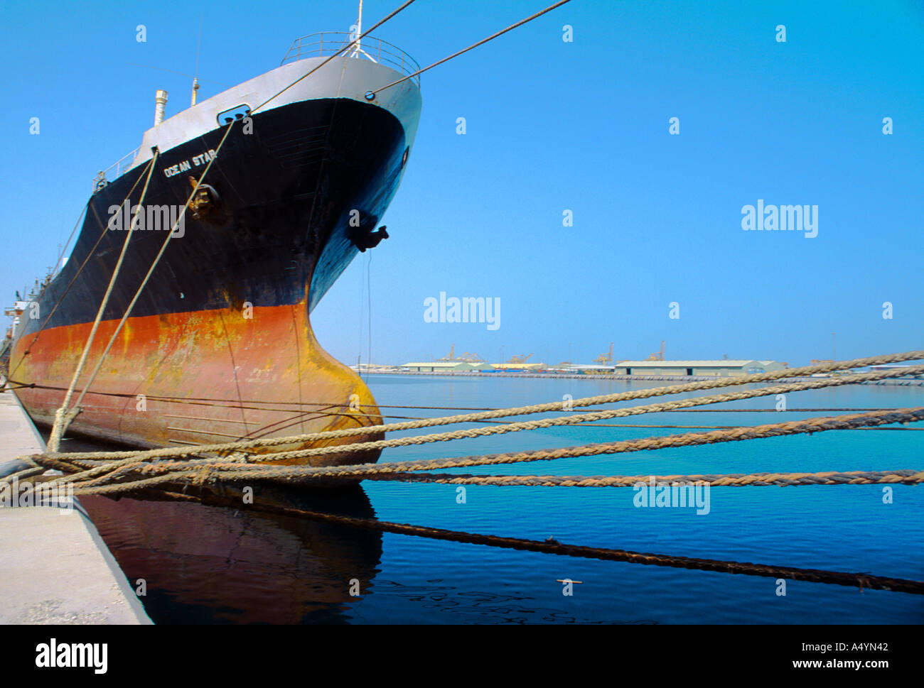 Dubai UAE Mina Jebel Ali Port Tankers Stock Photo - Alamy
