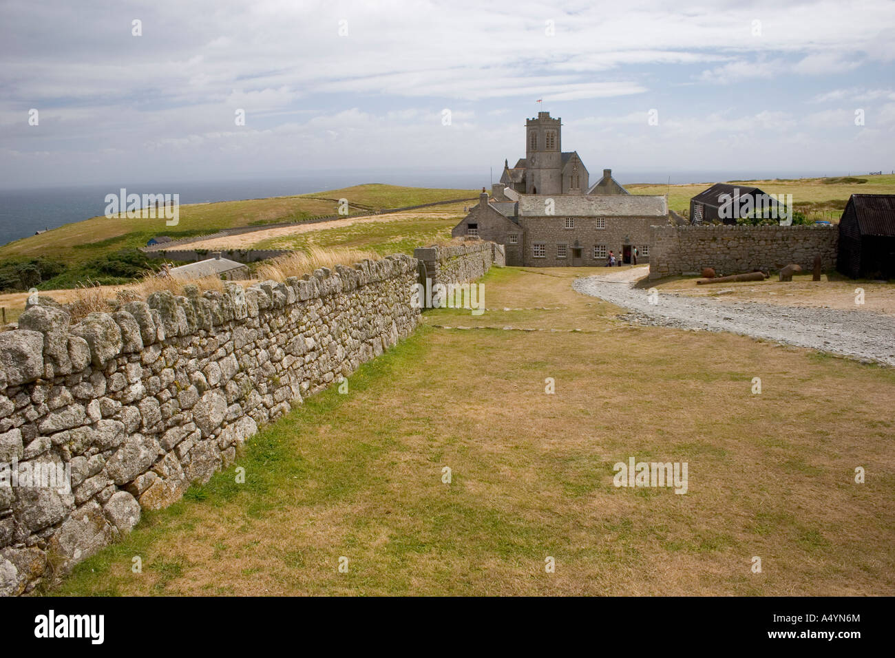 View of Lundy Village and the Marisco Tavern on Lundy Island Stock ...