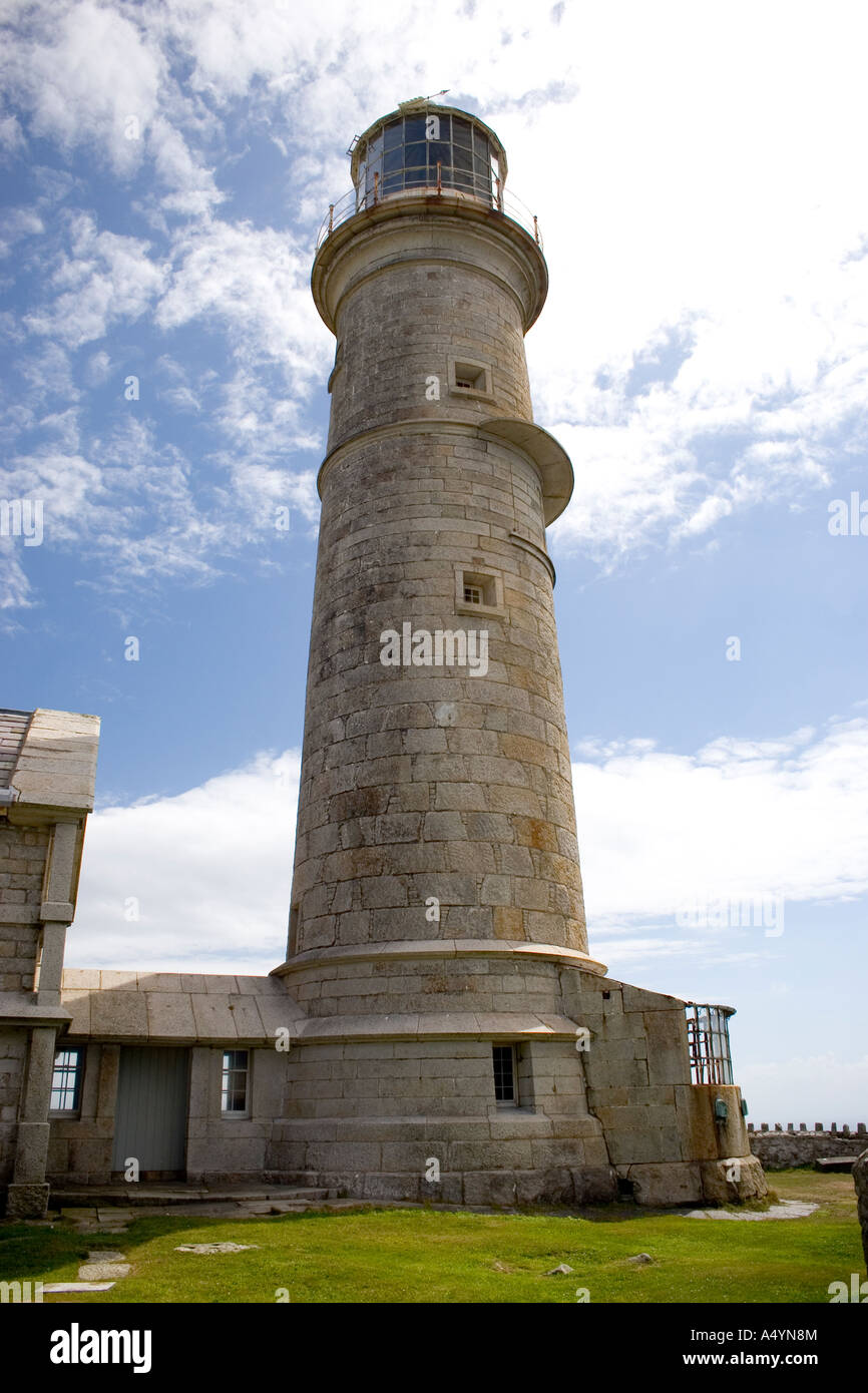 View of The Old Light lighthouse on Lundy Island Stock Photo - Alamy