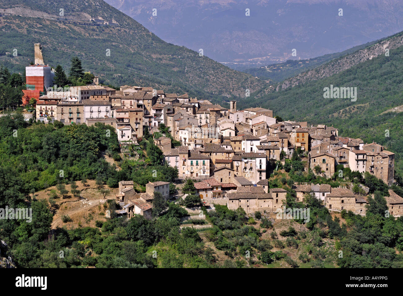 Village of the region of abruzzo Italy Europe Stock Photo - Alamy
