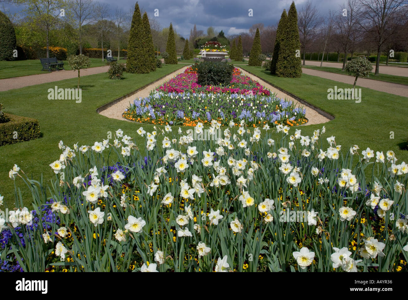 Spring Flowers in Regents Park London UK April Stock Photo - Alamy