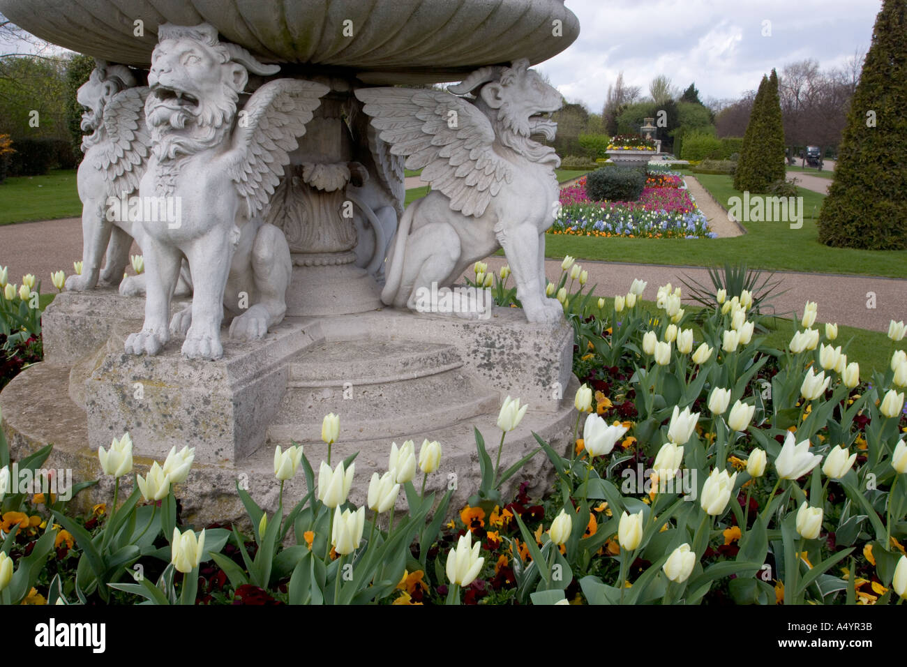 Spring Flowers in Regents Park London UK April Stock Photo - Alamy