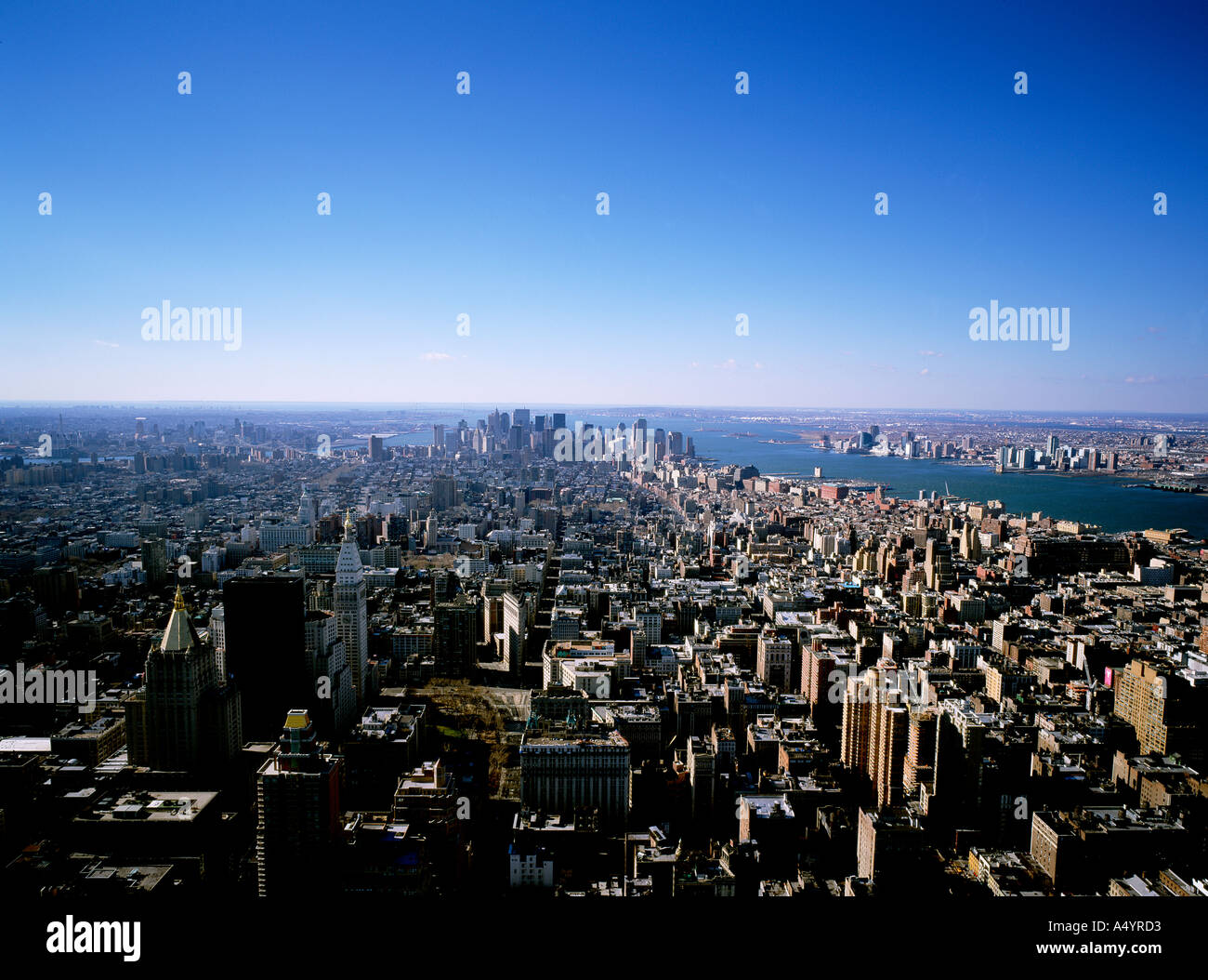 View From Empire State 2002 Empire State Building New York USA Stock ...