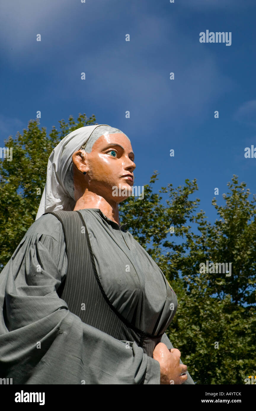Giganta (female giant) during parade, Aste Nagusia, Bilbao, Basque ...