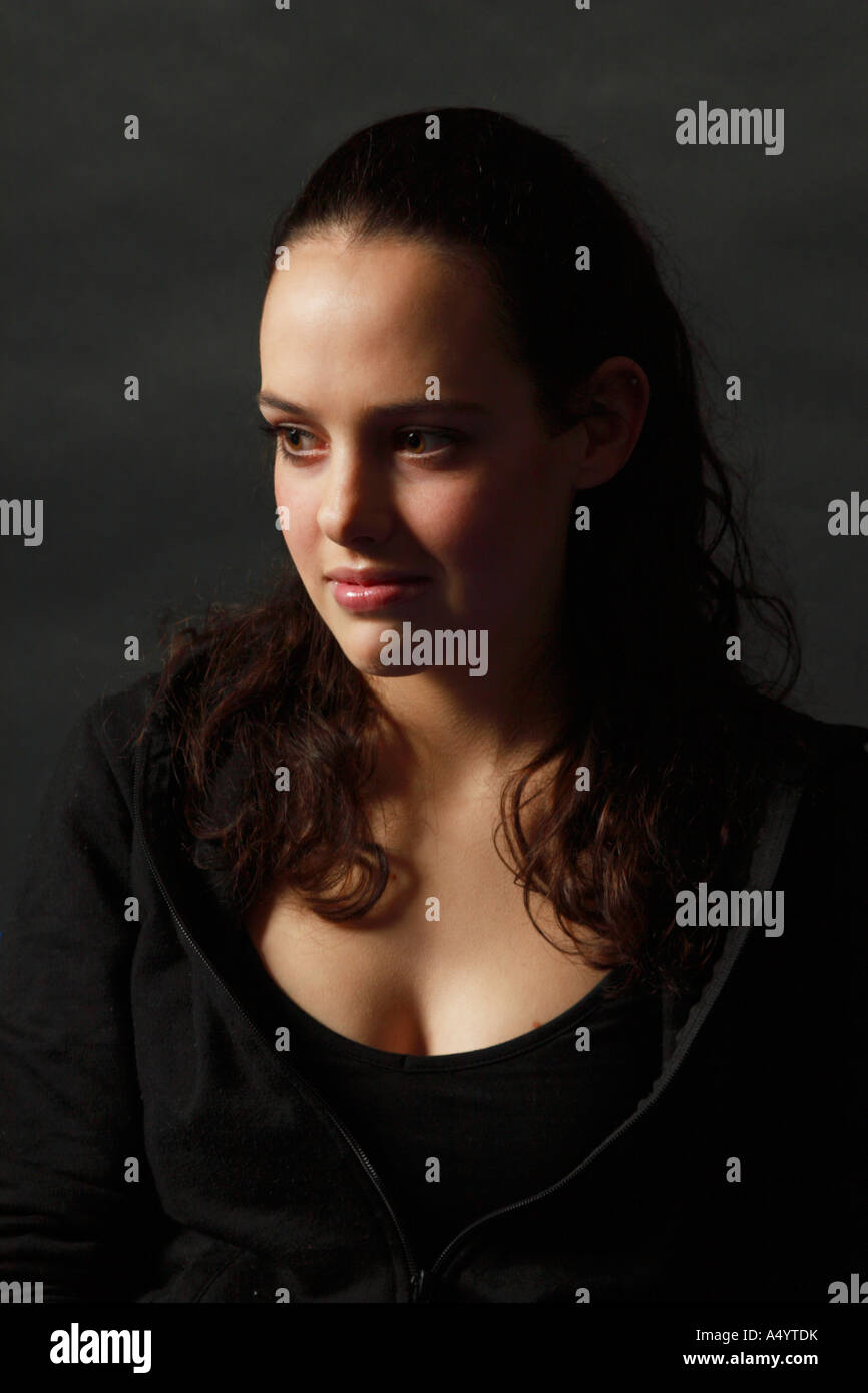 Low Key Female Portrait Stock Photo - Alamy