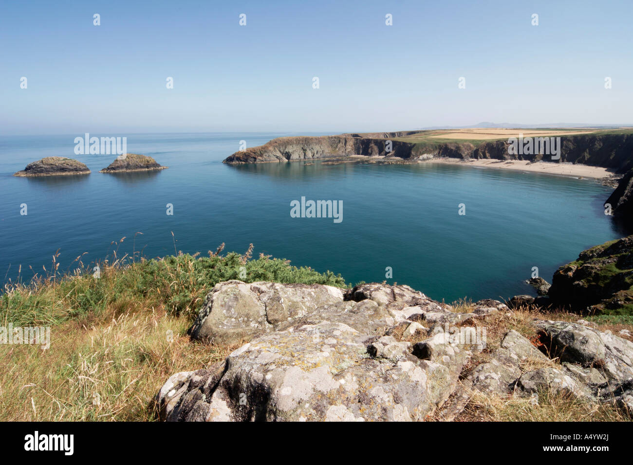 Pembrokeshire Coastal Path View Stock Photo - Alamy