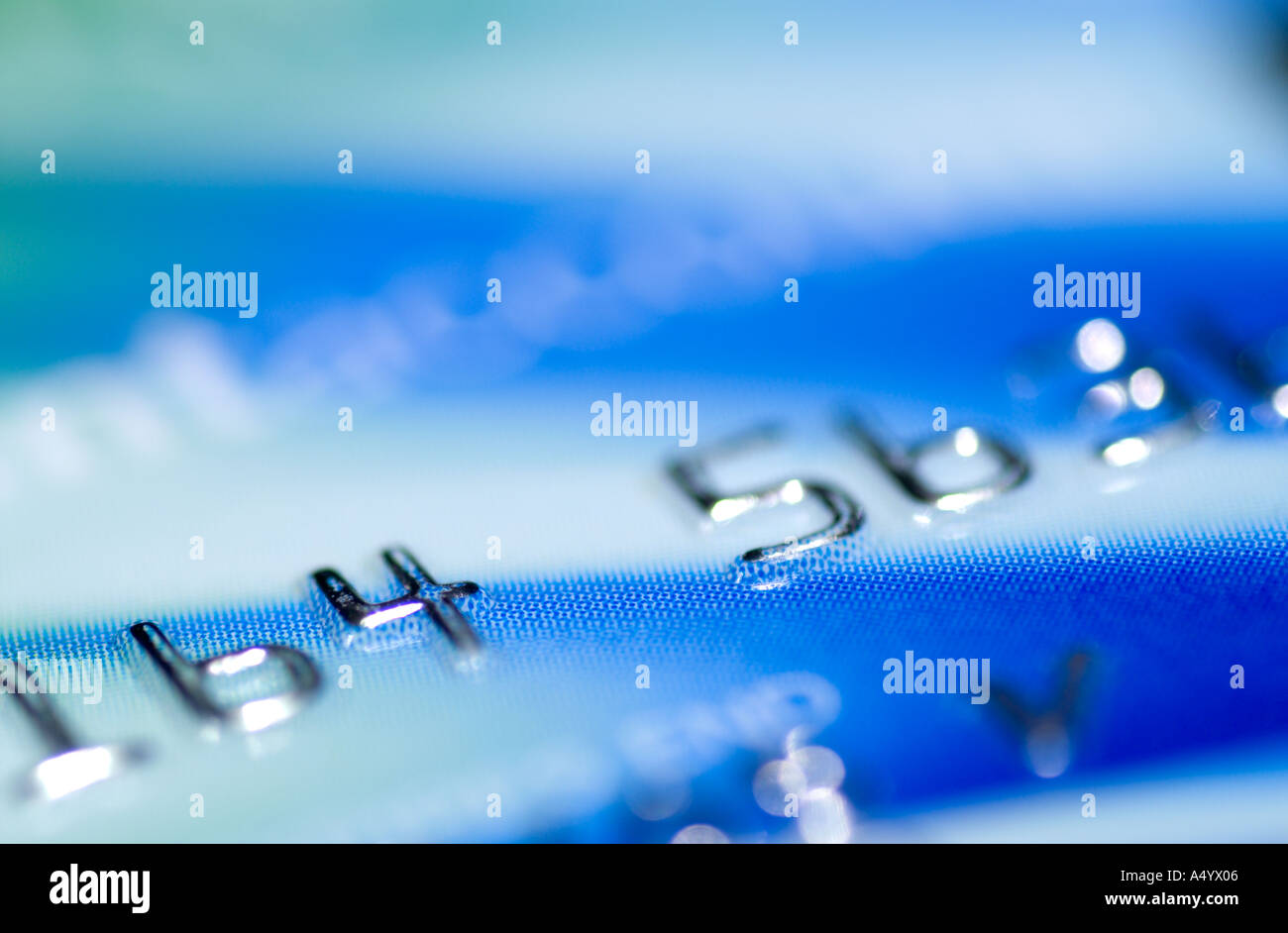 Credit bank debit card numbers close up Stock Photo - Alamy