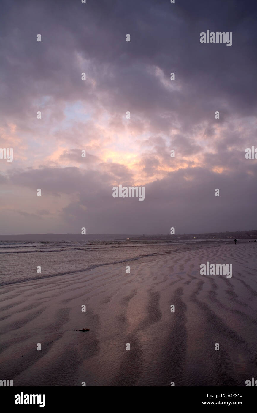 penzance at sunset from long rock cornwall Stock Photo - Alamy