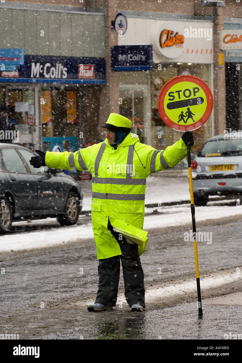 Lollipop man crossing hi-res stock photography and images - Alamy