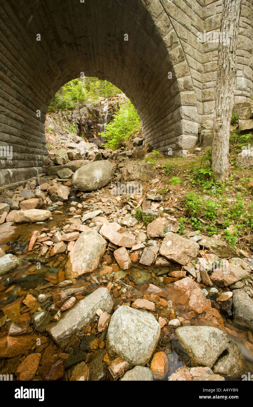 A waterfall framed by an archway in Waterfall Bridge Part of the ...