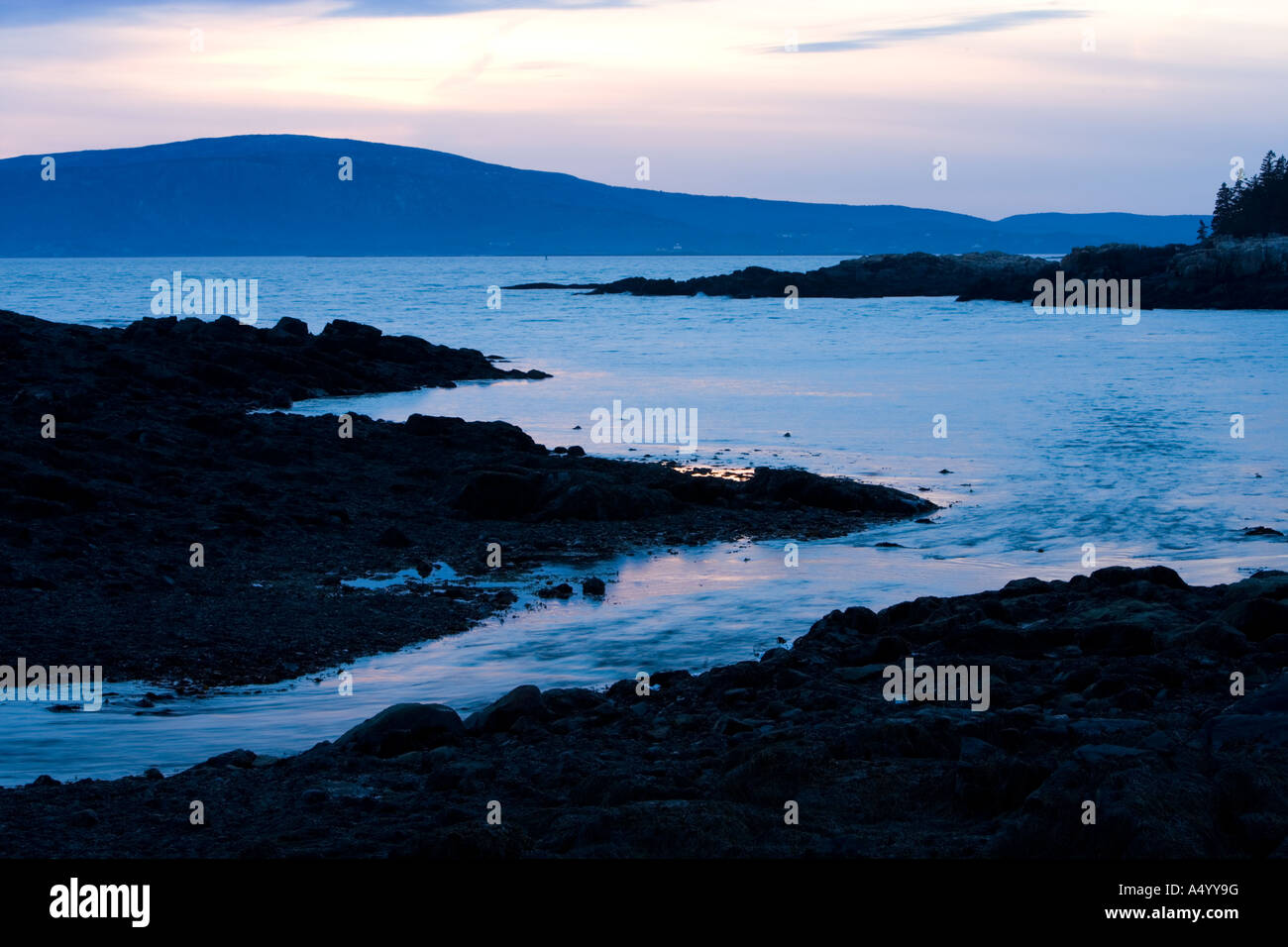 Schoodic peninsula sunset hi-res stock photography and images - Alamy