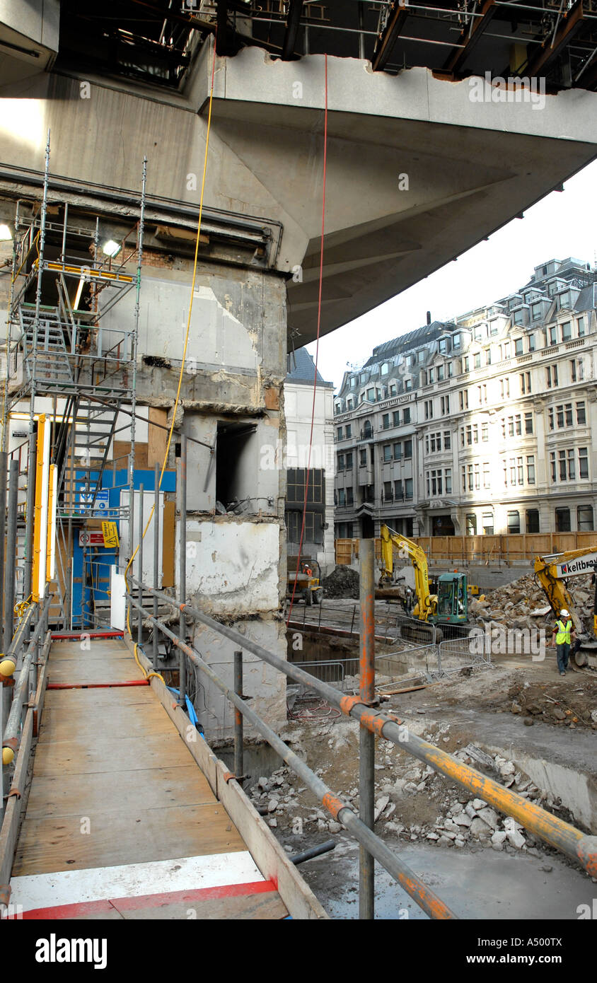 The Copthall Avenue building site under construction by Keltbray in the ...