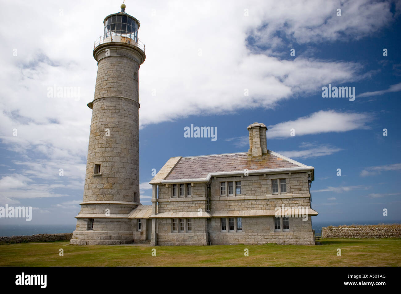 View of The Old Light lighthouse on Lundy Island Stock Photo - Alamy
