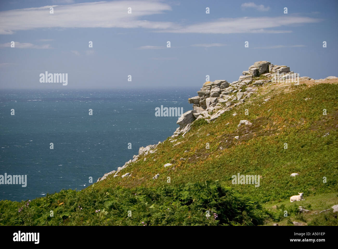 View from Lundy Island Stock Photo - Alamy