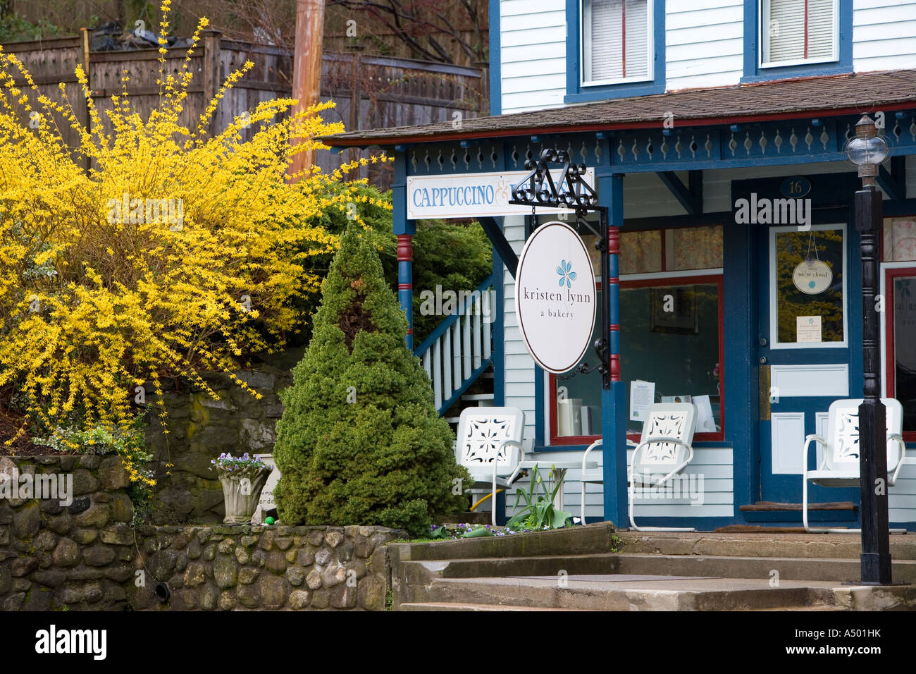 A scene from downtown Chester Connecticut USA Stock Photo - Alamy