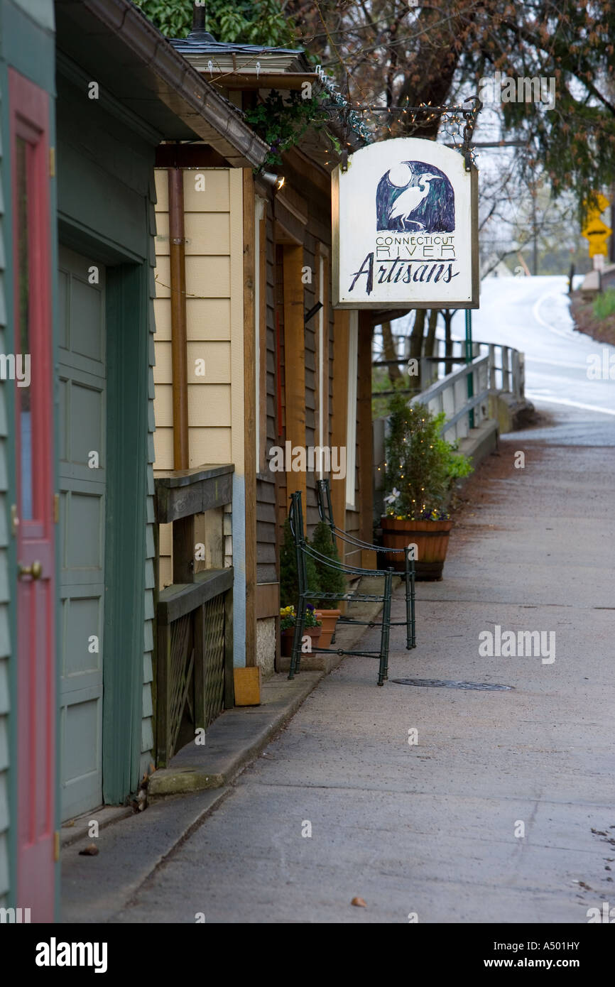 A scene from downtown Chester Connecticut USA Stock Photo - Alamy