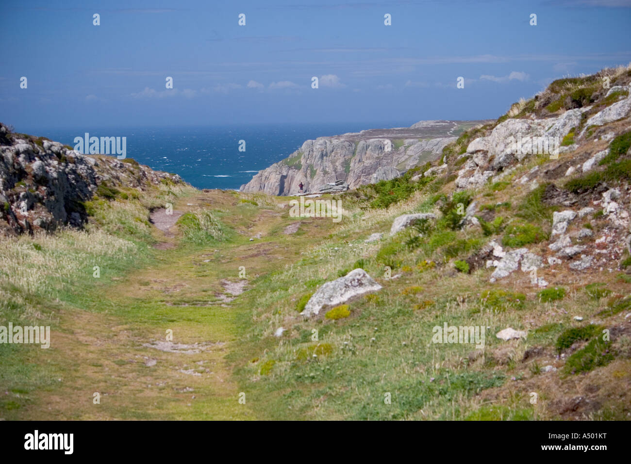 View from Lundy Island Stock Photo - Alamy