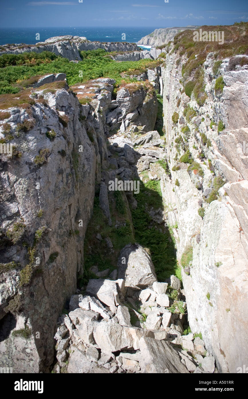View from Lundy Island Stock Photo - Alamy