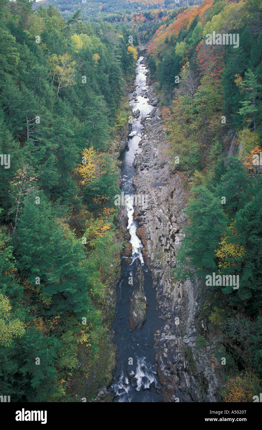 Quechee VT Quechee Gorge in fall Quechee Gorge State Park Stock Photo ...