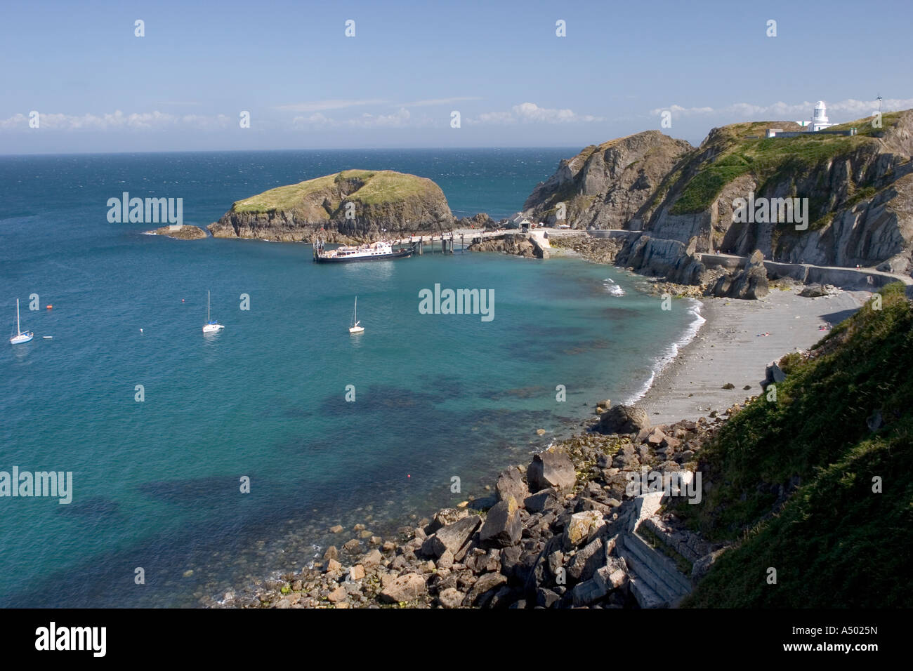 View from Lundy Island Stock Photo - Alamy