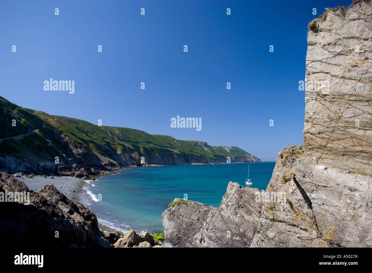 View from Lundy Island Stock Photo - Alamy