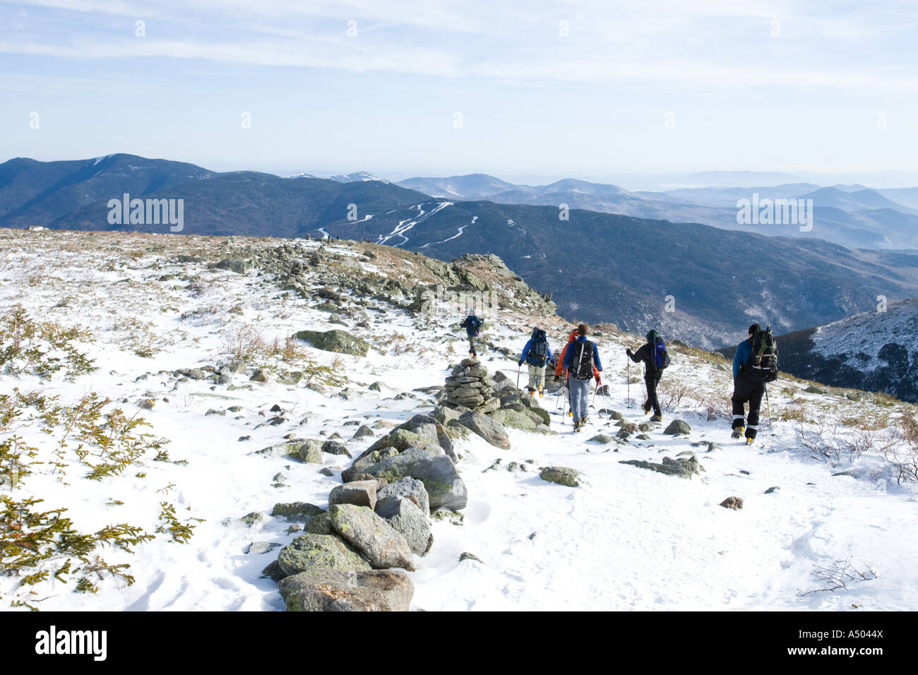 Winter hiking near Lion Head on Mount Washington in New Hampshire s ...