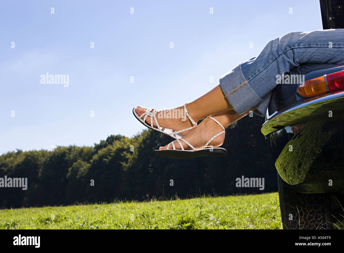 Legs Sticking Out Of Car High Resolution Stock Photography and Images ...