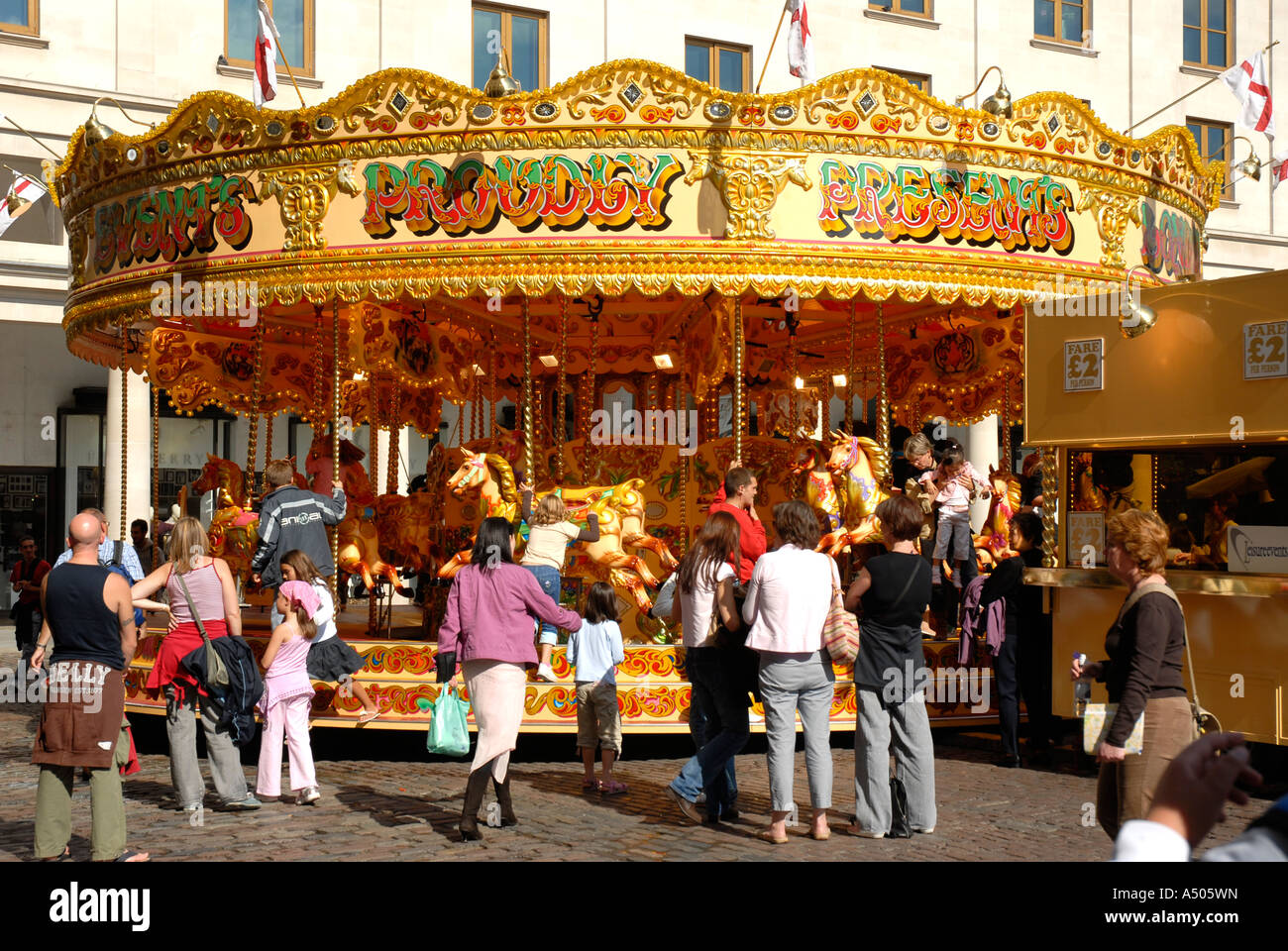 Carousel in Covent Garden London Stock Photo - Alamy