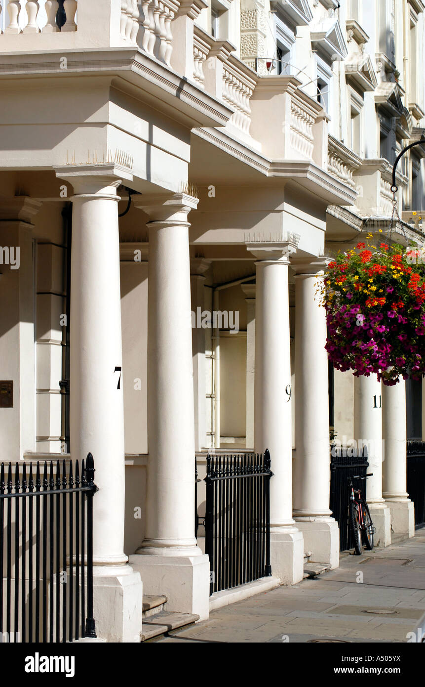 Row of elegant buildings in Pimlico London Stock Photo - Alamy