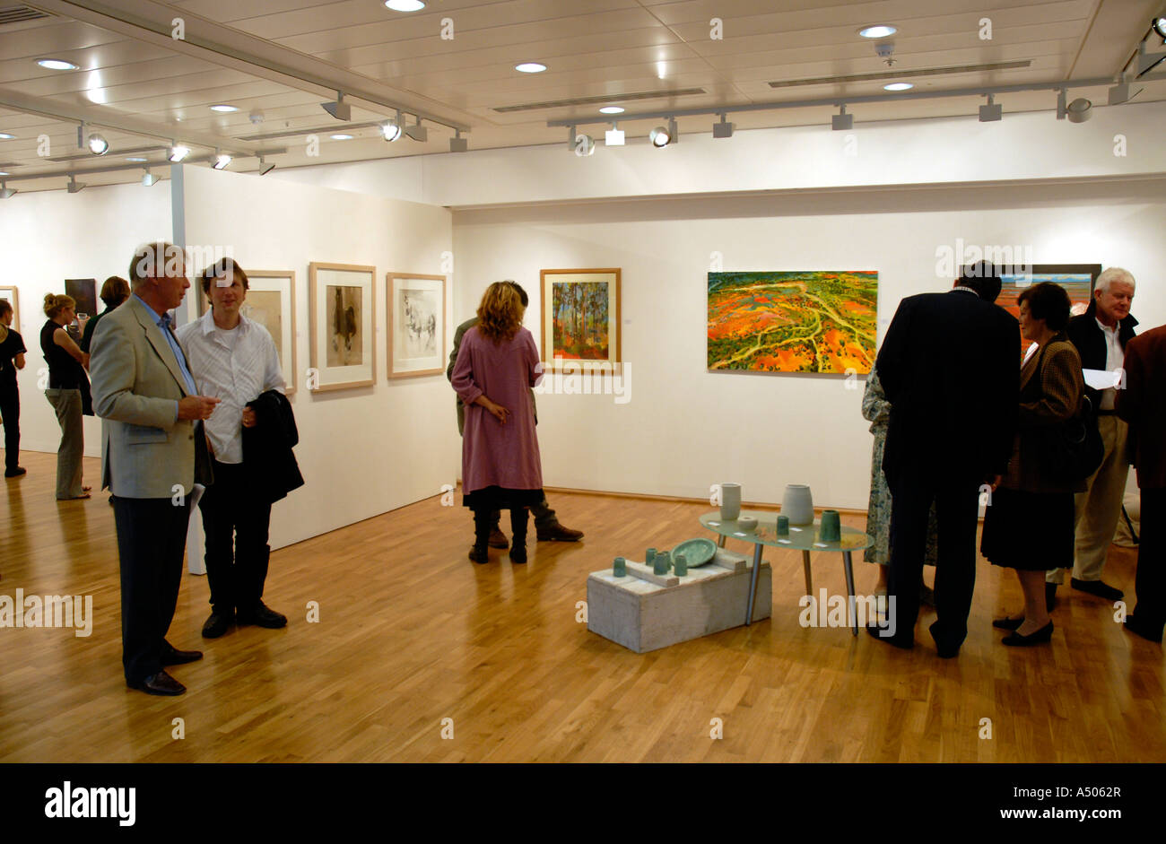 Exhibition in a gallery in Victoria London Stock Photo - Alamy