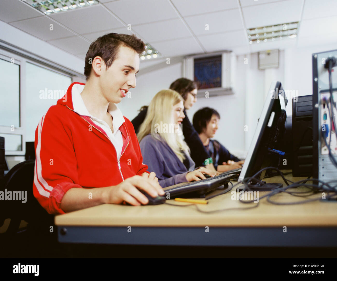 High School Students Group Work High Resolution Stock Photography and ...