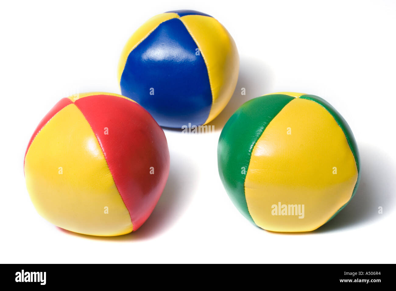 Juggling Balls on white background Stock Photo - Alamy