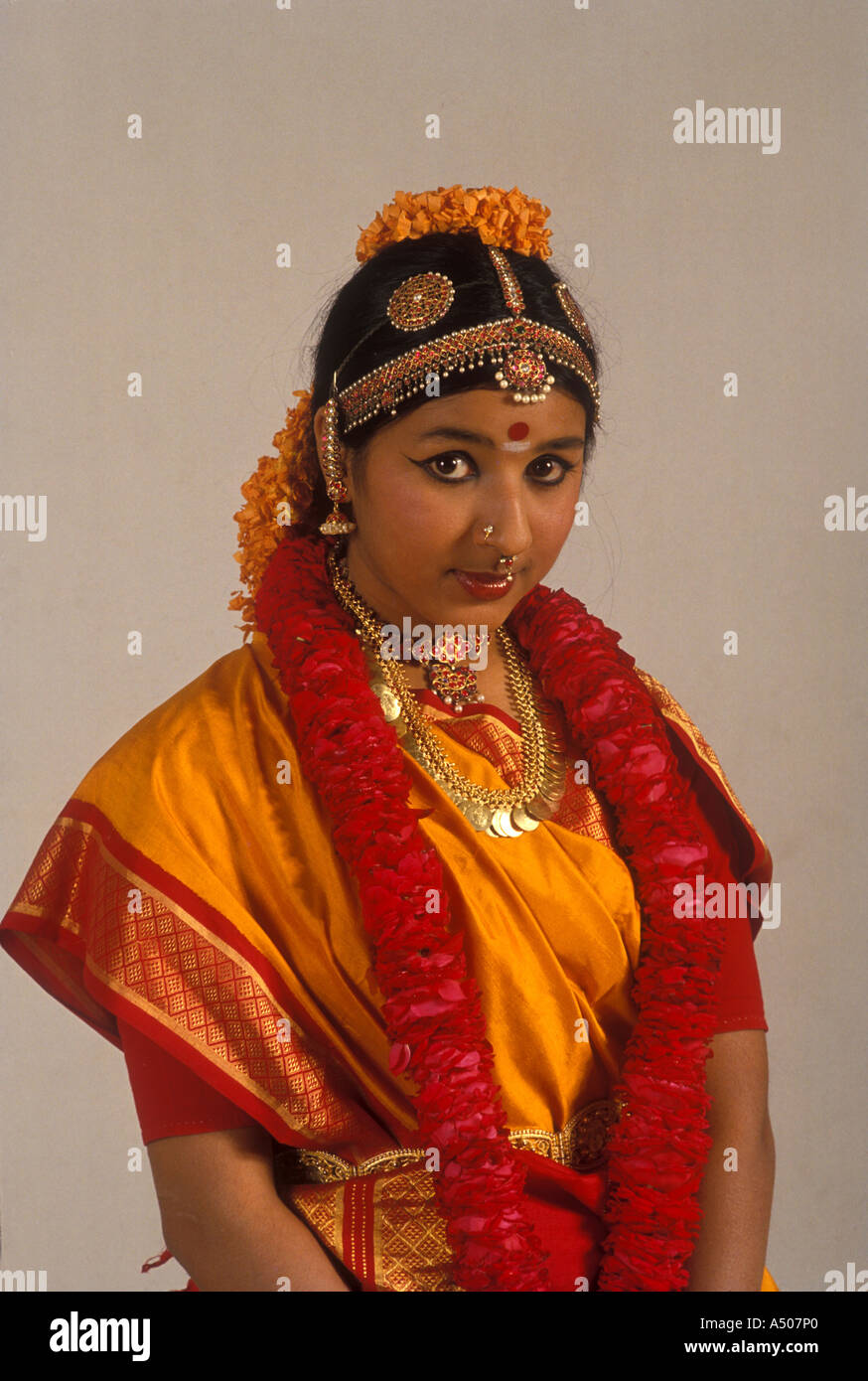 South Indian bride India Stock Photo - Alamy