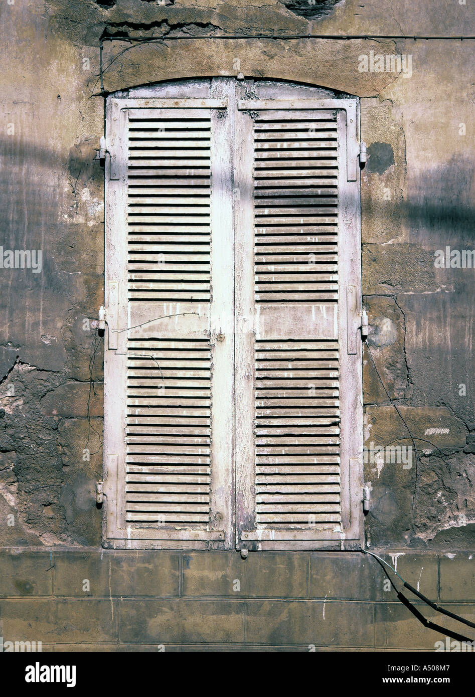 FranceProvence, Mime - Shuttered window, textured / aged shutter and ...