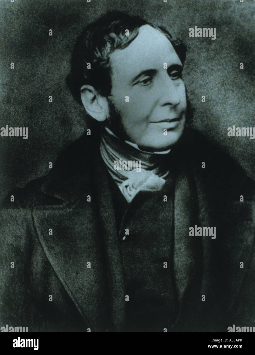 Portrait Admiral Robert Fitzroy Darwin Museum Down Kent Stock Photo - Alamy