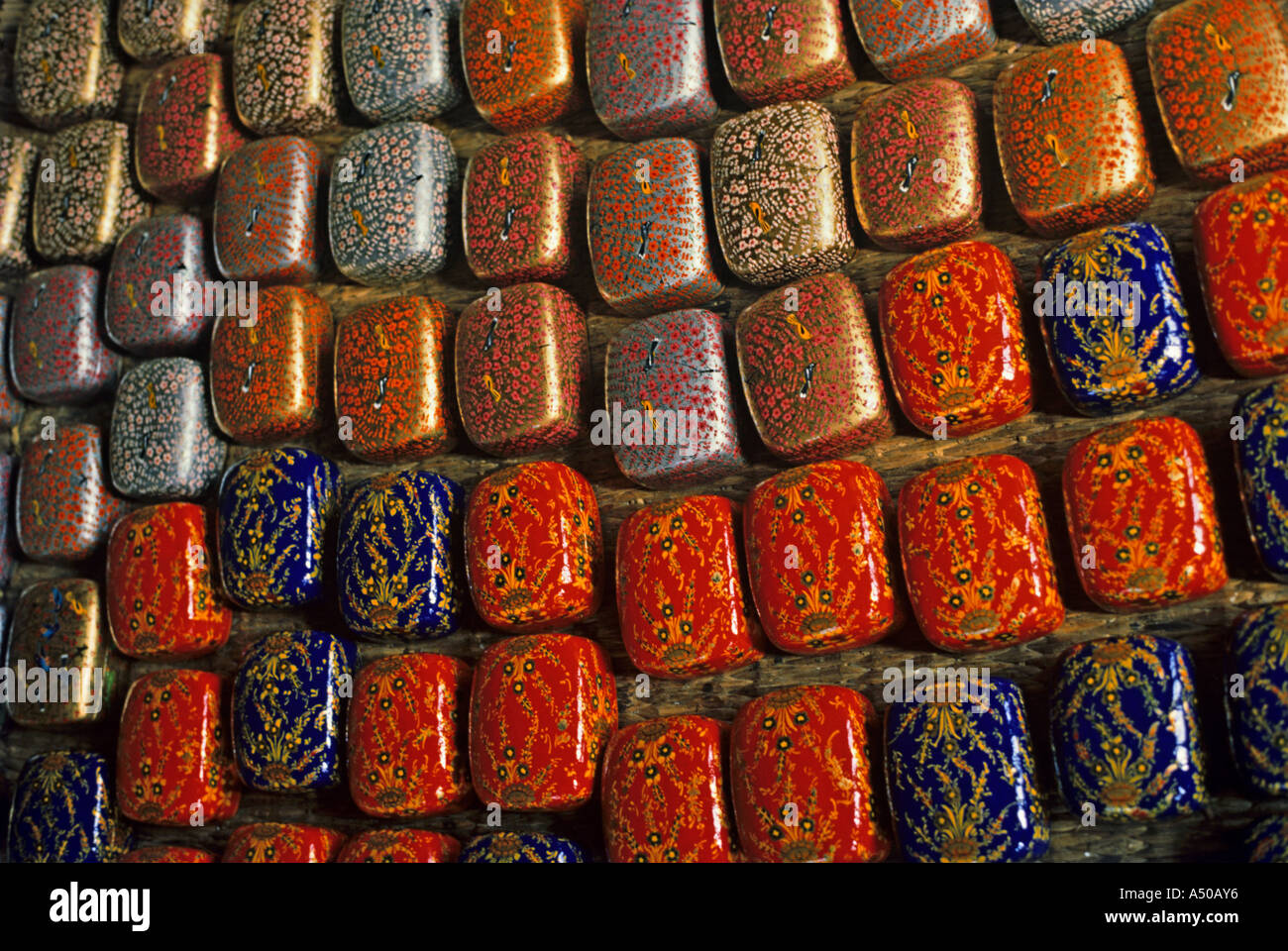 Paper mache boxes Stock Photo - Alamy