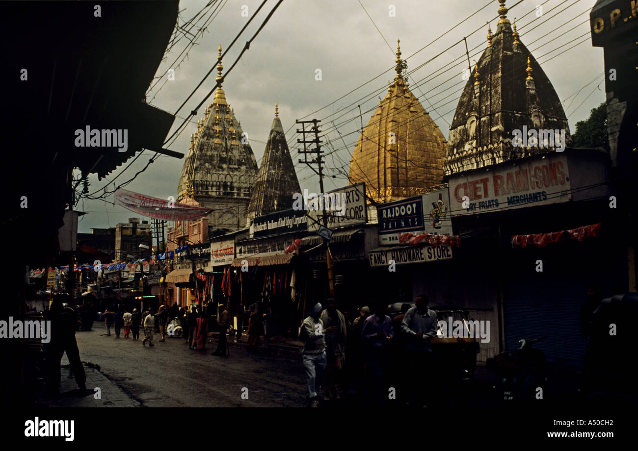 Temples in Raghunath market at Jammu in Jammu Kashmir India Stock Photo ...