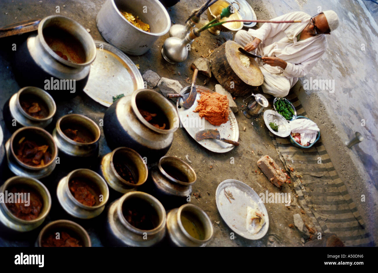 Master chef putting finishing touches on 14 dishes for a feast at Jammu ...