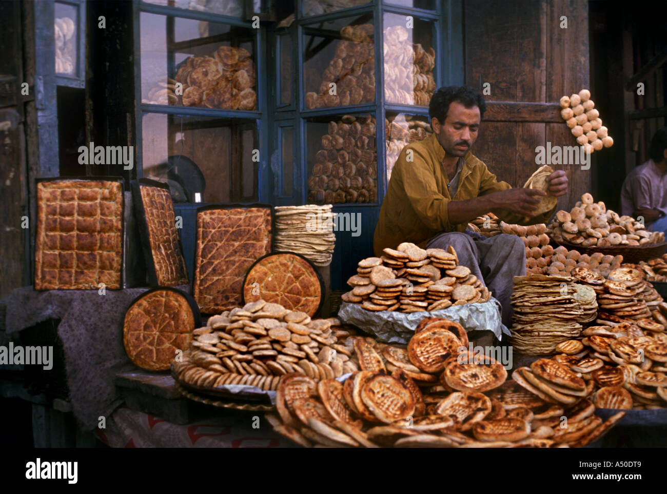 Man selling handmade items Stock Photo - Alamy