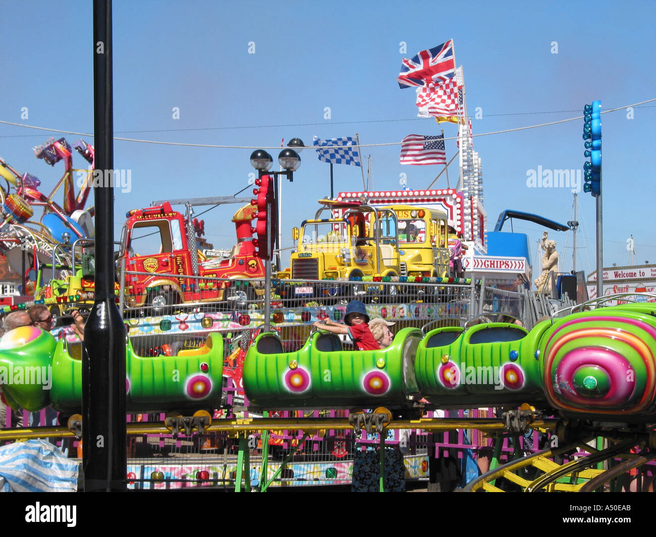 Children’s Funfair Rides and Amusement Park Stock Photo - Alamy
