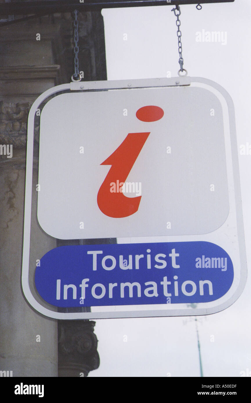 British Tourist Information Sign Stock Photo - Alamy