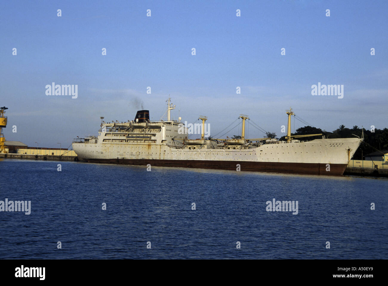 Cargo ship Andaman and Nicobar islands Stock Photo - Alamy