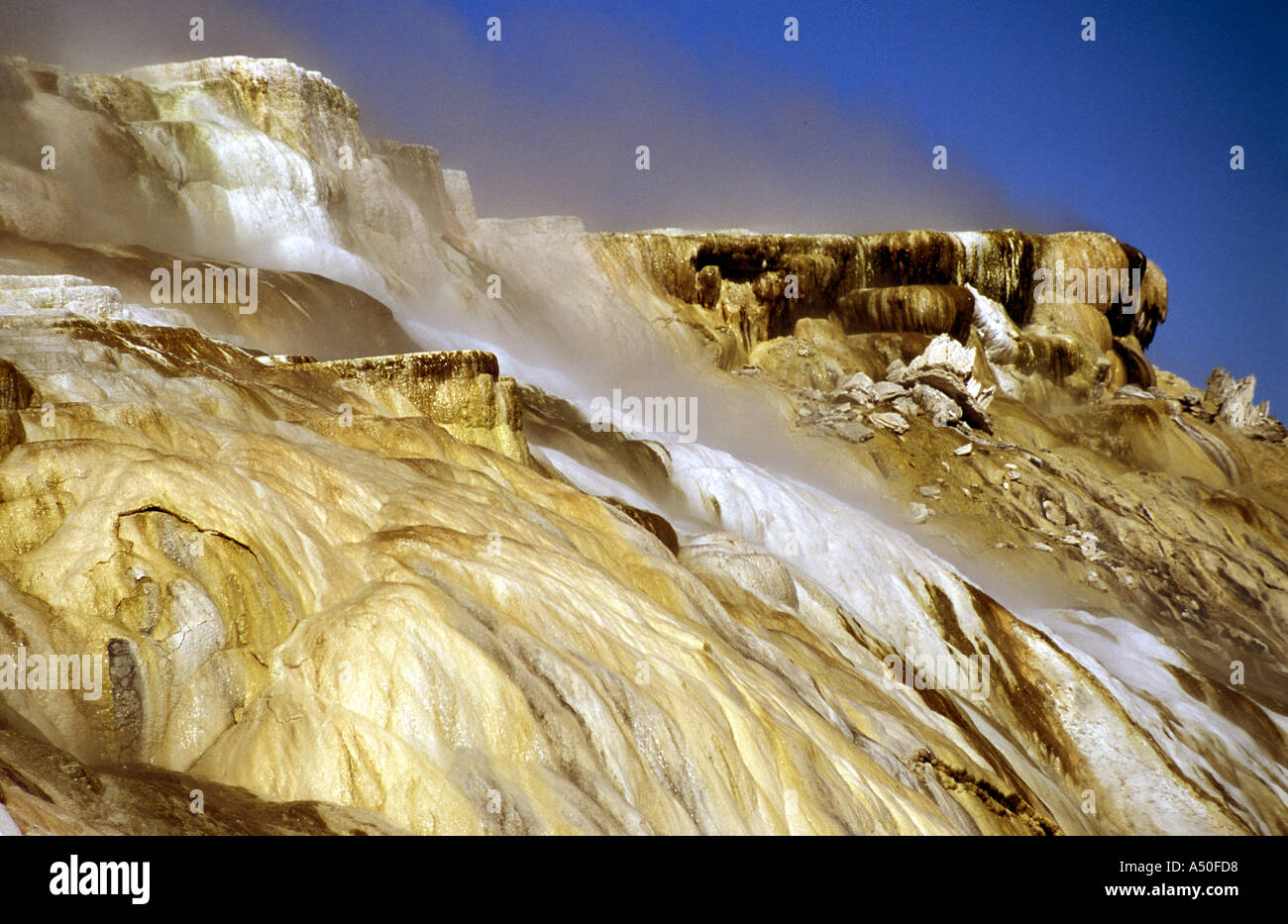 MAMMOTH HOT SPRINGS TERRACES YELLOWSTONE NATIONAL PARK WYOMING USA Stock Photo - Alamy
