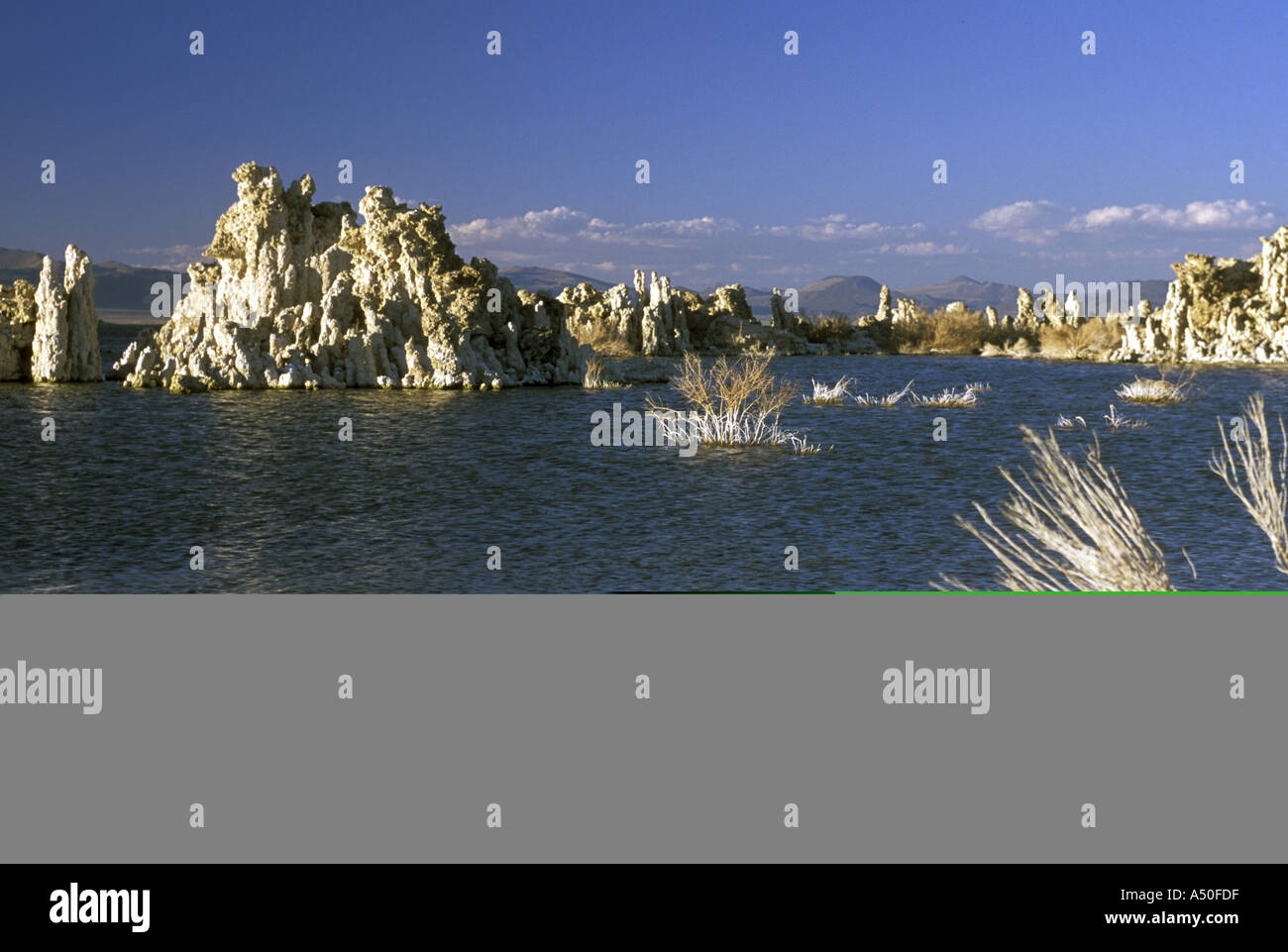 EMERGENT TUFA COLUMNS MONO LAKE LEE VINNING CALIFORNIA Stock Photo - Alamy