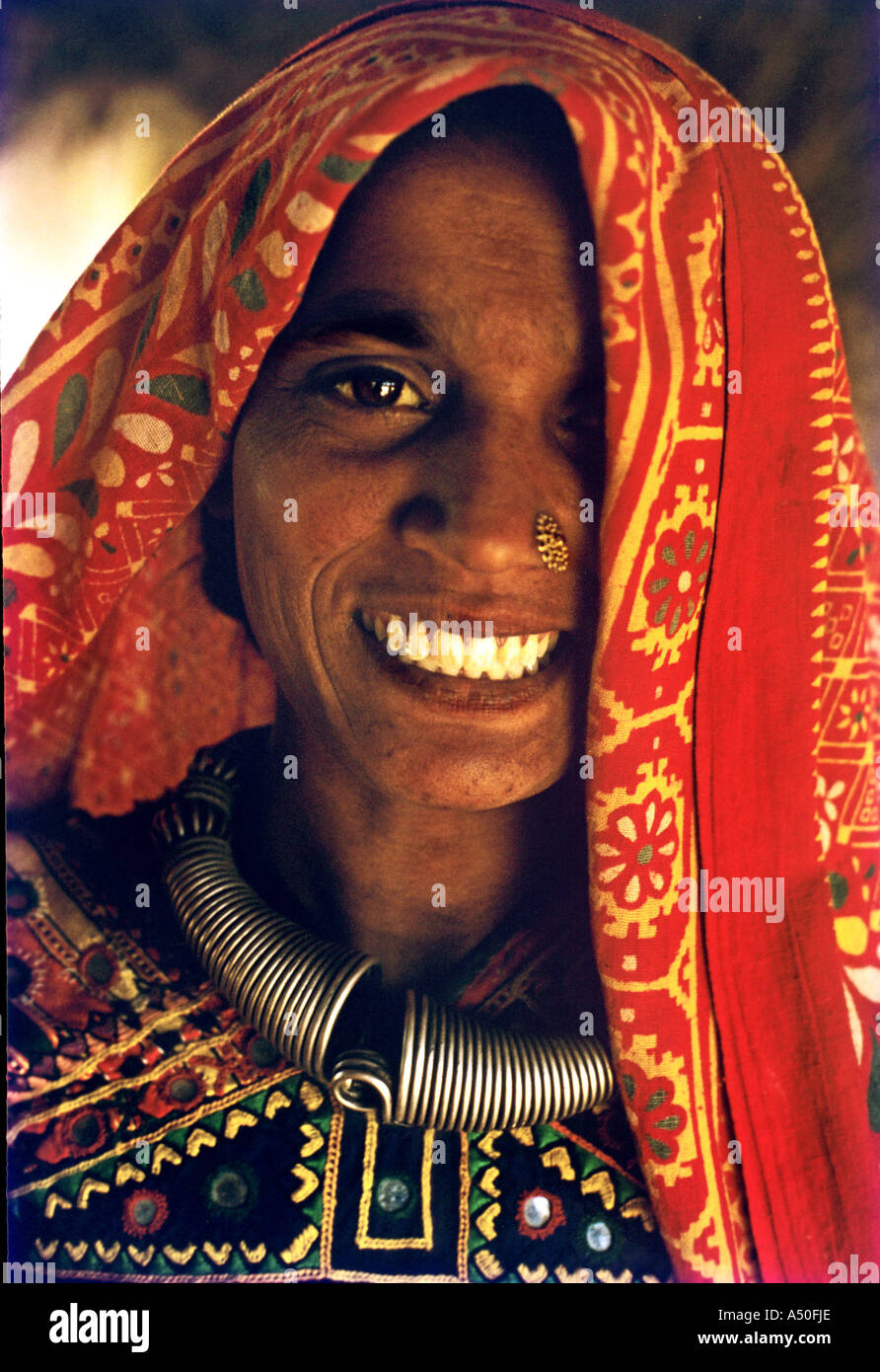 Local woman in Kutch in Gujarat India Stock Photo - Alamy